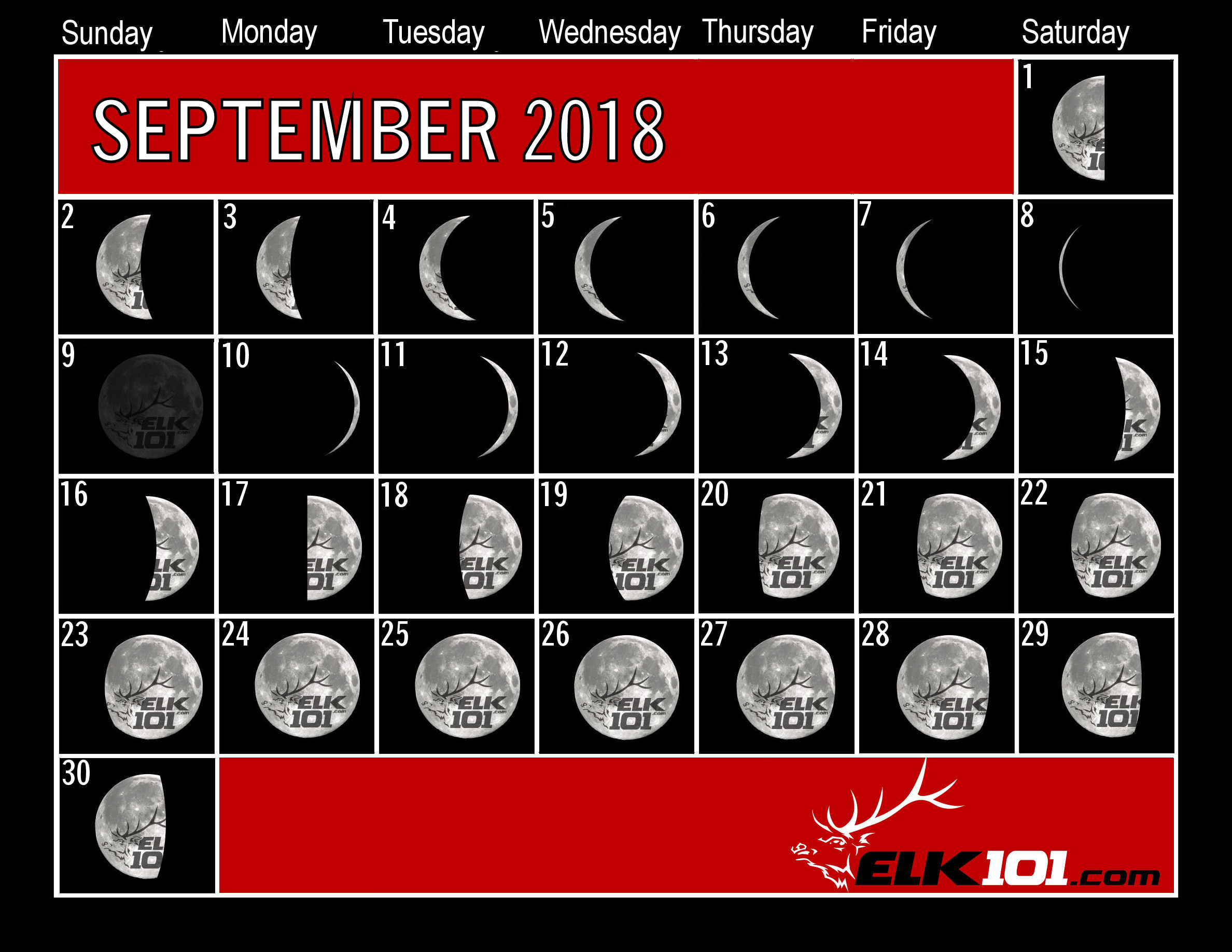 September Moon Phases